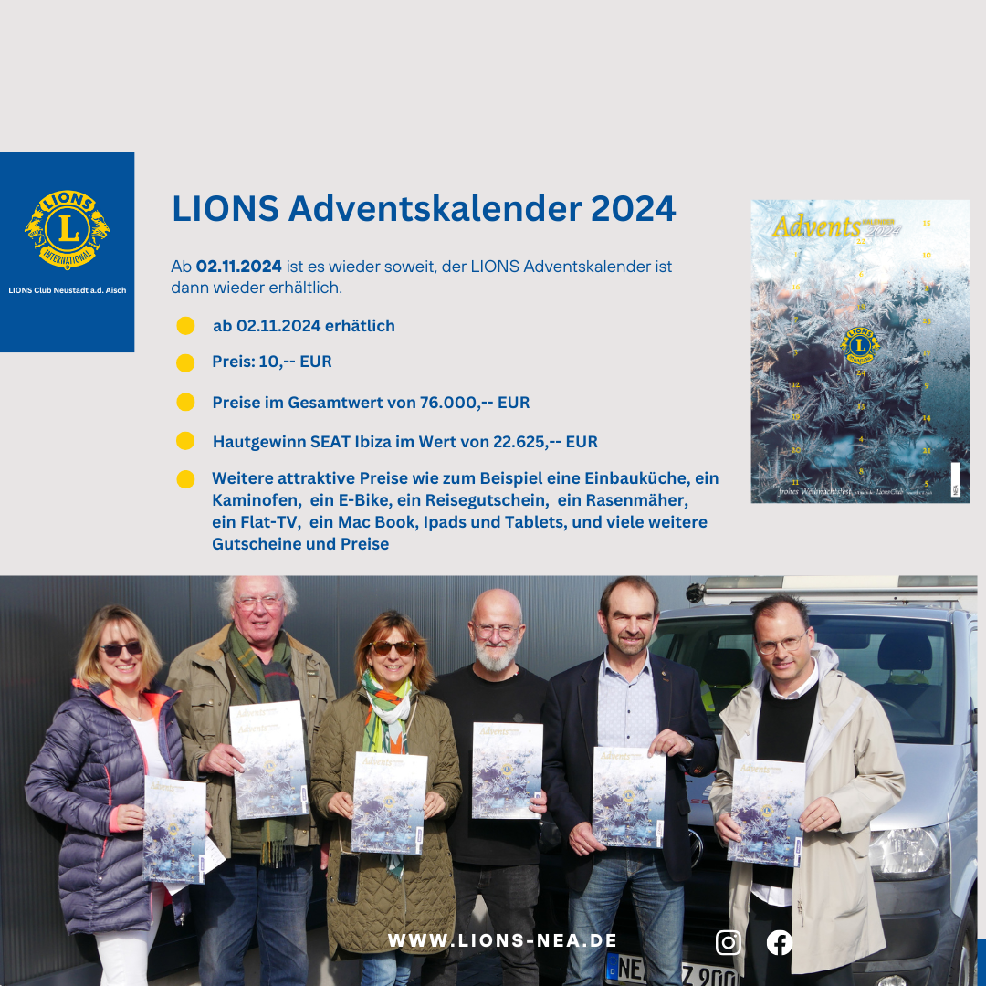 Adventskalender 2024 - Lionsclub Neustadt a. d. Aisch - Lions Deutschland